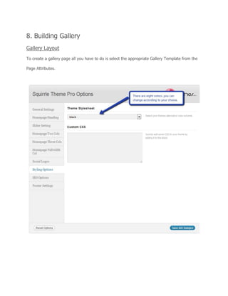 A2WPress Squirrel Theme Documentation | PDF