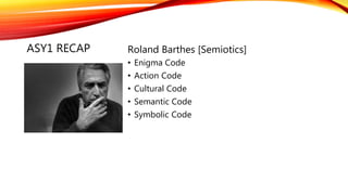 A2Y2 media language theory ASY1 recap | PPT