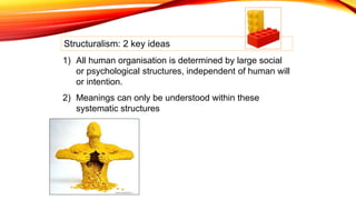 A2 y2 media language theory structuralism binary opposites | PPTX | Science