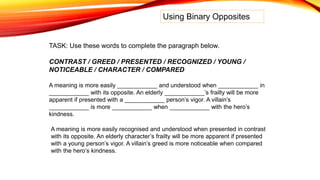 A2 y2 media language theory structuralism binary opposites | PPTX