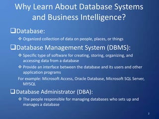 Chapter 5: Database Systems, Data Centers, and Business Intelligence | PPTX