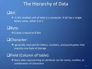 Chapter 5: Database Systems, Data Centers, and Business Intelligence | PPTX