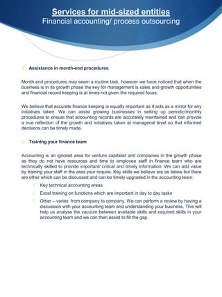 List of services we provide at a2z - Accounting and consulting services ...