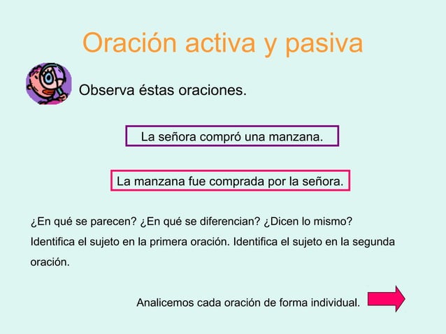 Oraciones activas y pasivas | PPT