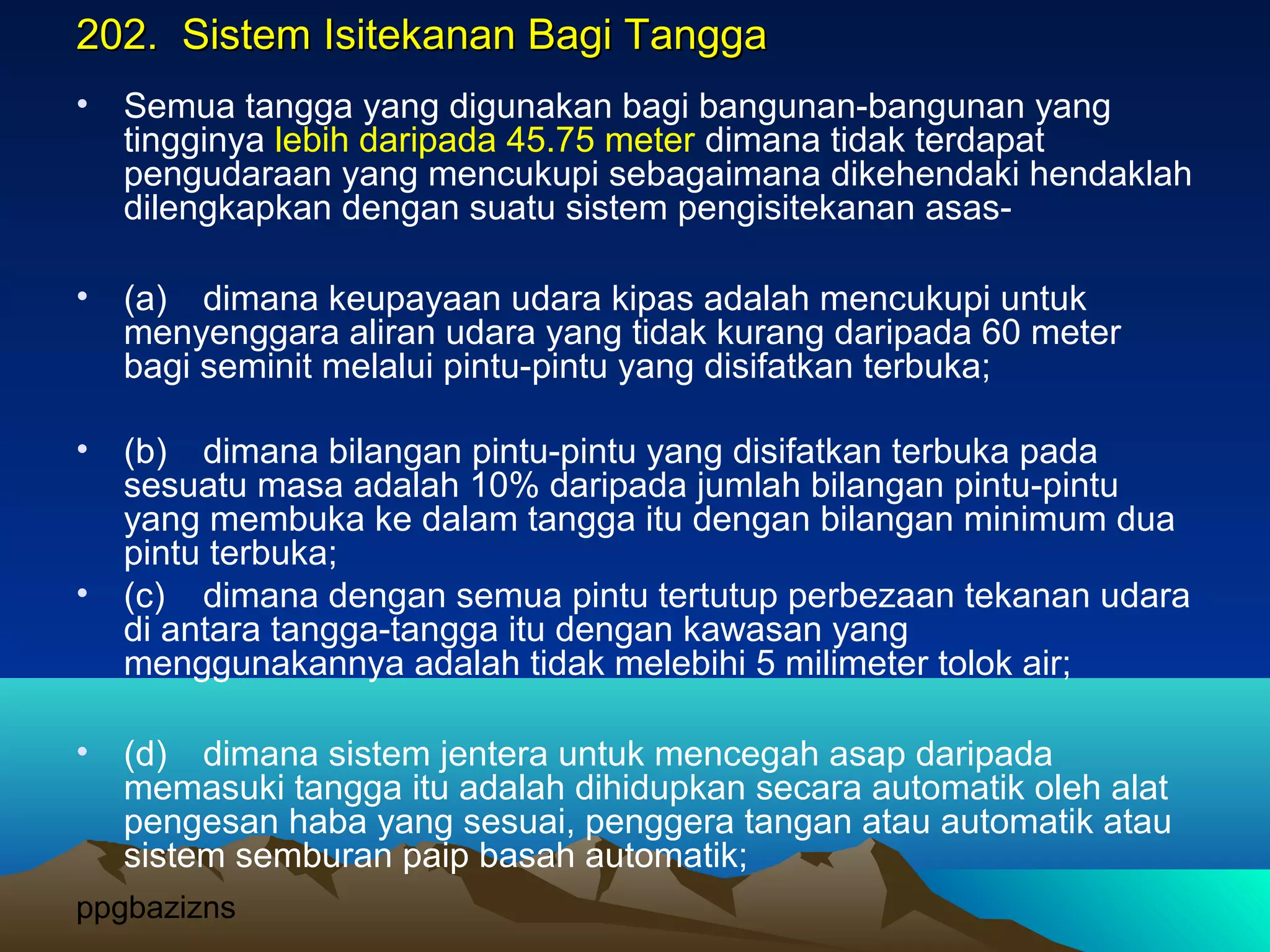 Tangga & korridor terkepung | PPT