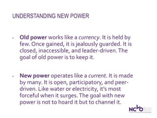 A3: New power: Harnessing the power of others to achieve change | PPT