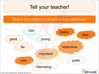 Teaching Comparative Adjectives: An ESL Lesson Plan | PDF