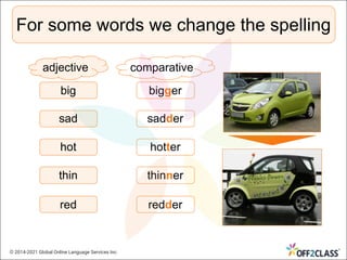 Teaching Comparative Adjectives: An ESL Lesson Plan | PDF