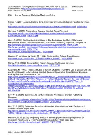 Mysticism in Subliminal Advertising (JAMMO) | PDF