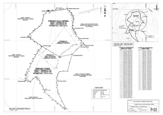 plano perimetrico utm de predio rustico de terrenos matrices | PDF