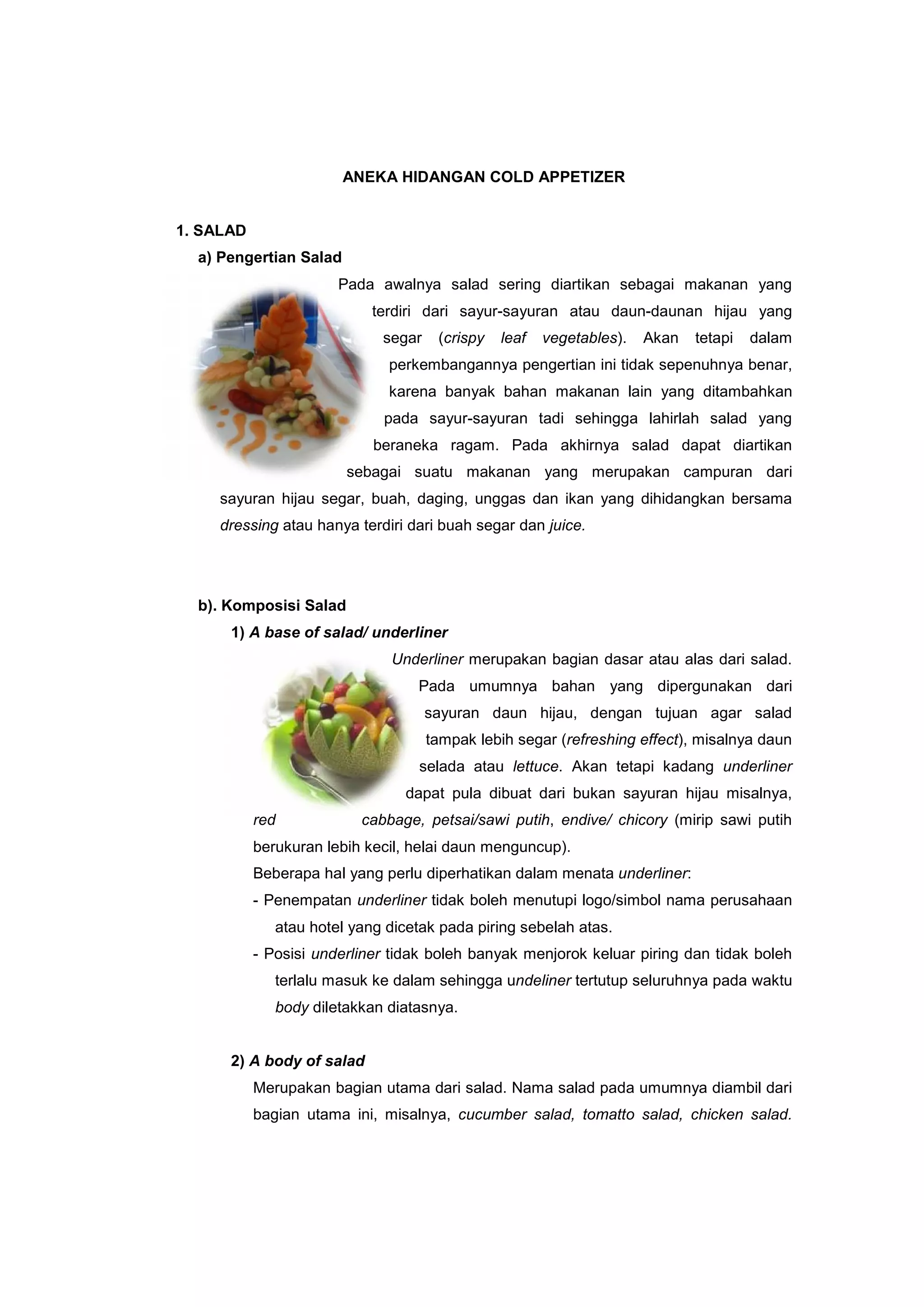 A3.3. aneka hidangan cold appetizer | PDF