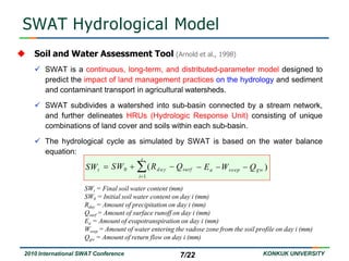 Postdam climate data centre swat model.pptx
