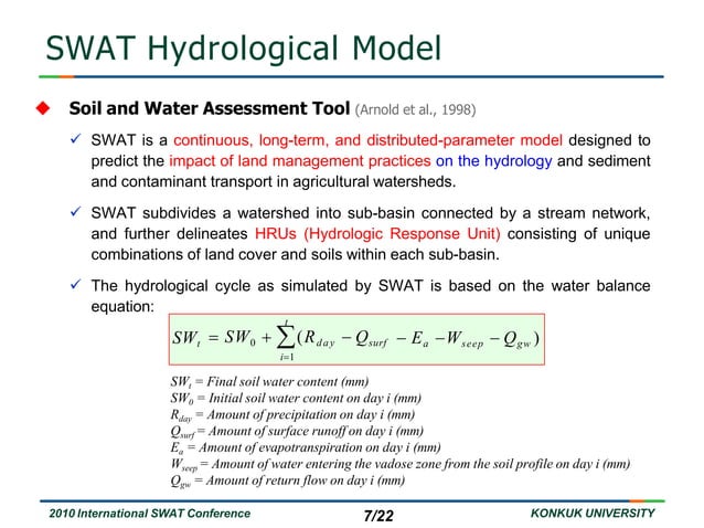 Postdam climate data centre swat model.pptx