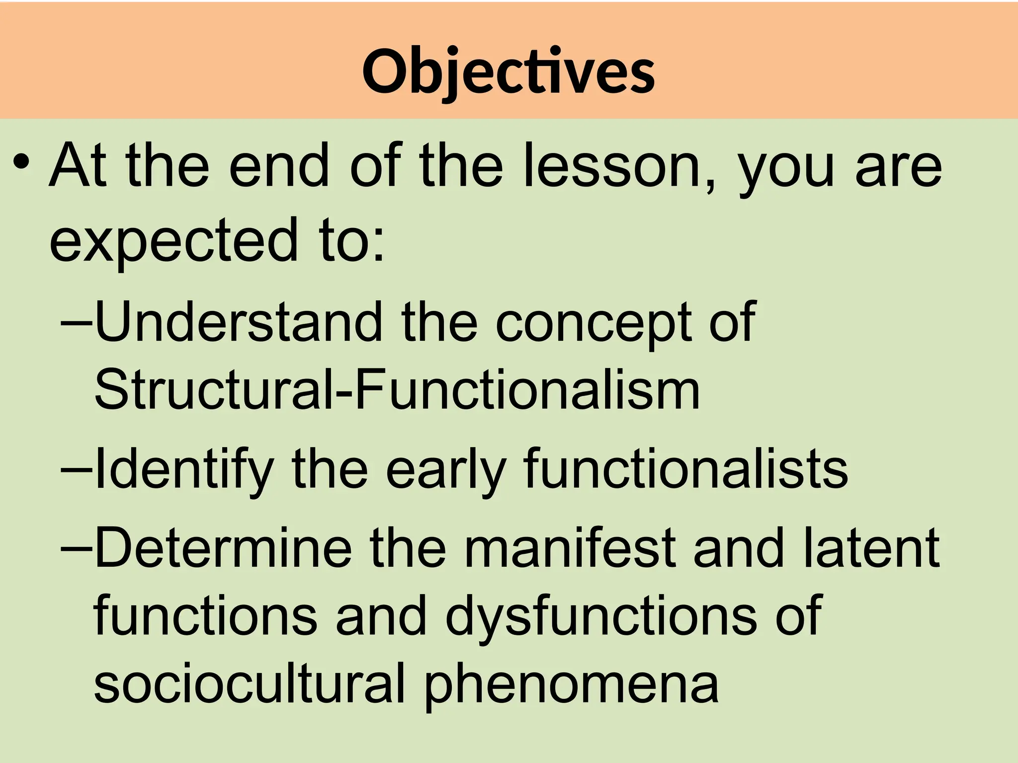 A 3 - major approaches - structural functionalism.pptx | Education