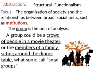 A 3 - major approaches - structural functionalism.pptx | Education
