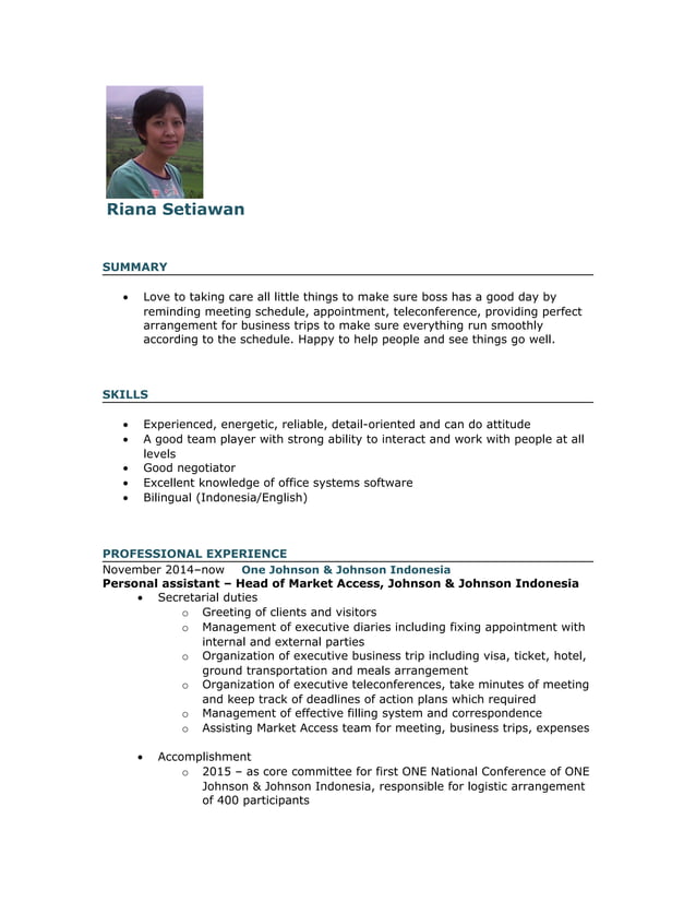 resume riana 2015 | PDF