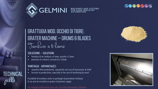 DRUMS 6 BLADES - GRATER MACHINE MOD. OCCHIO DI TIGRE | PDF | Musical ...