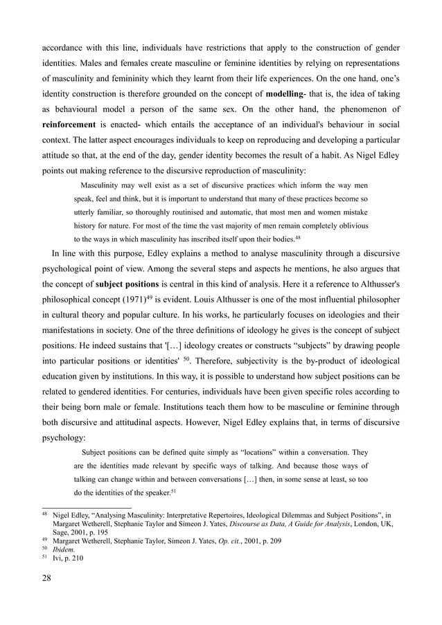 The Construction of Masculine Identities in British Magazines-Thesis | PDF