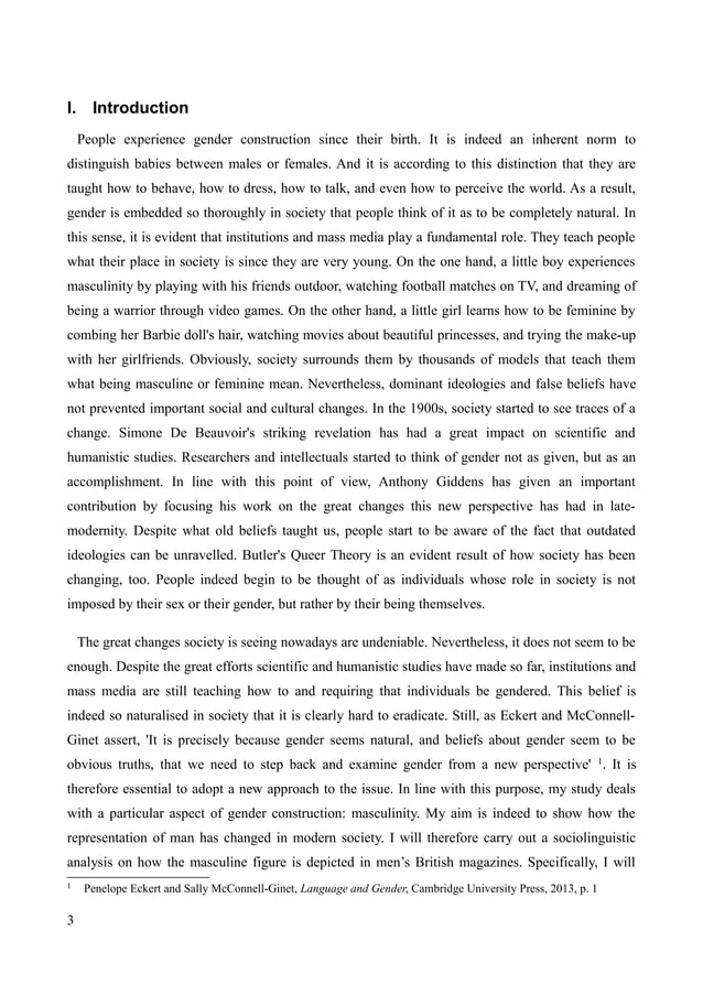 The Construction of Masculine Identities in British Magazines-Thesis | PDF