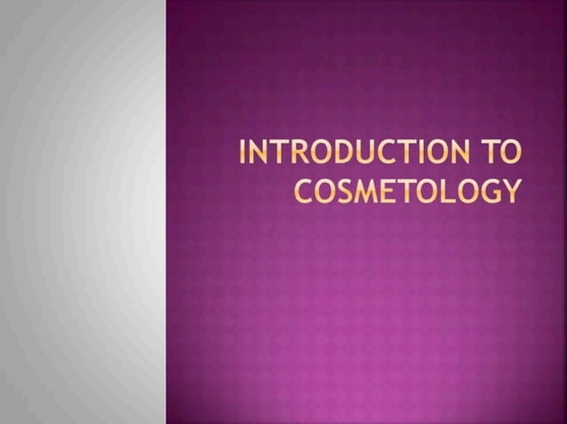 Cosmetology | PDF