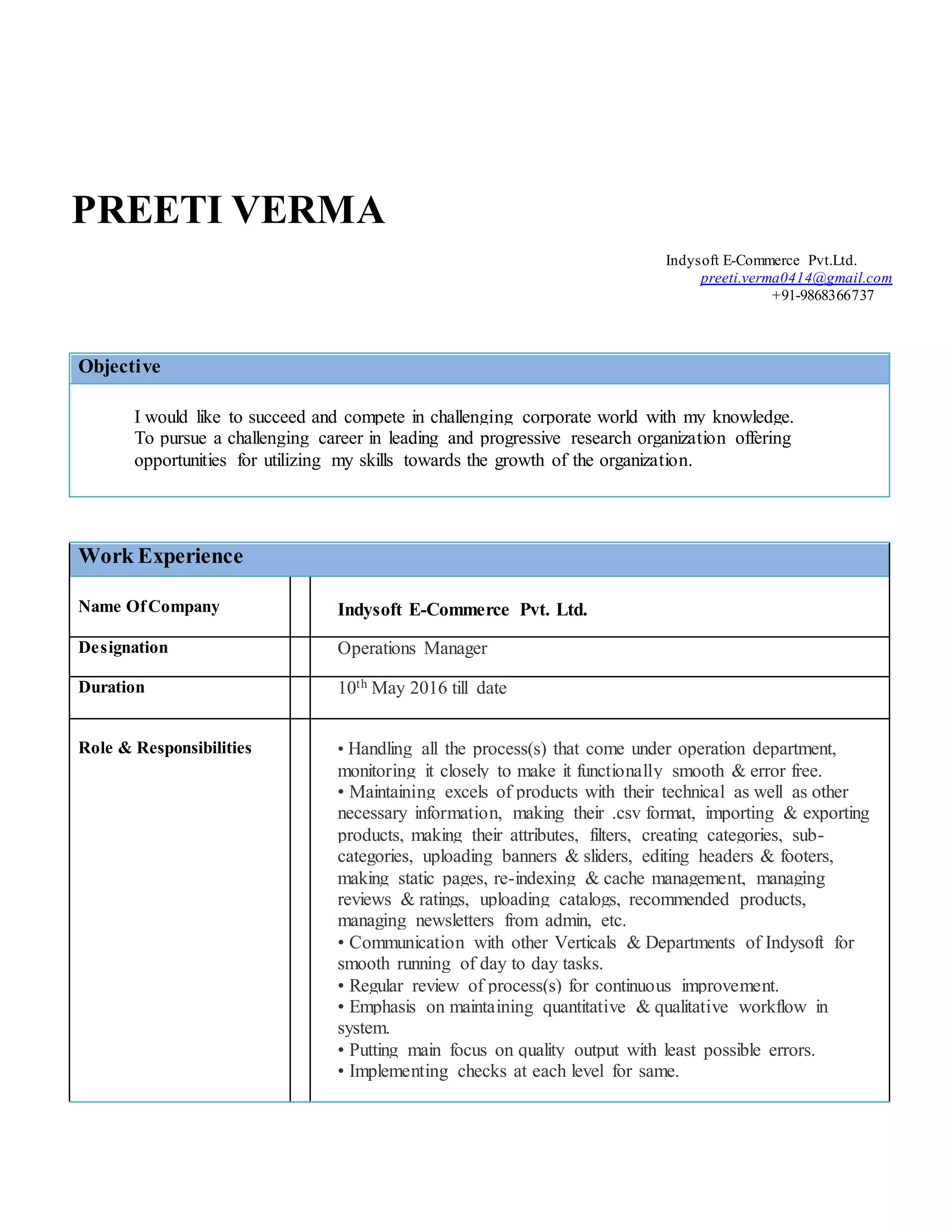 PREETI_RESUME | PDF