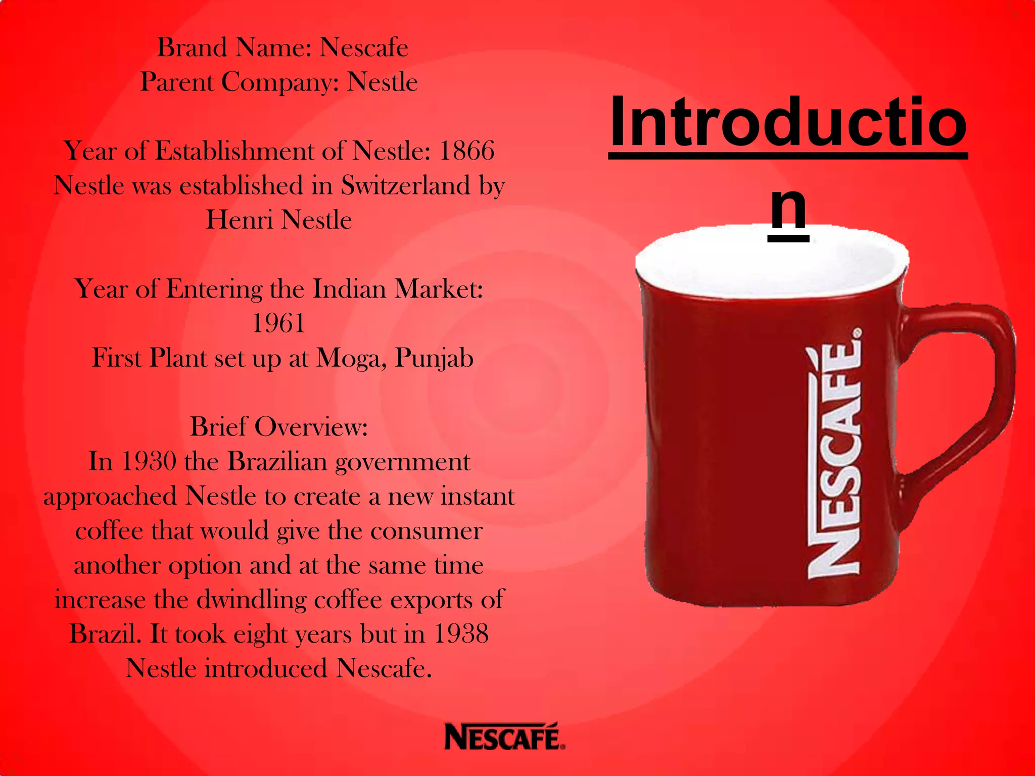Nescafe Marketing Presentation | PPTX