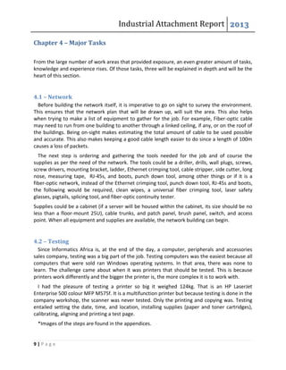 Industrial Report - Ndlovu Kevin Mehluli | PDF | IT and Internet Support | Internet