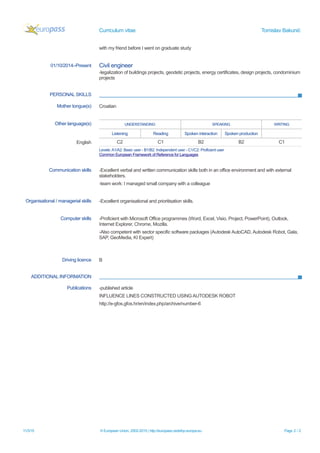 Europass-CV-Bakunić-EN | PDF