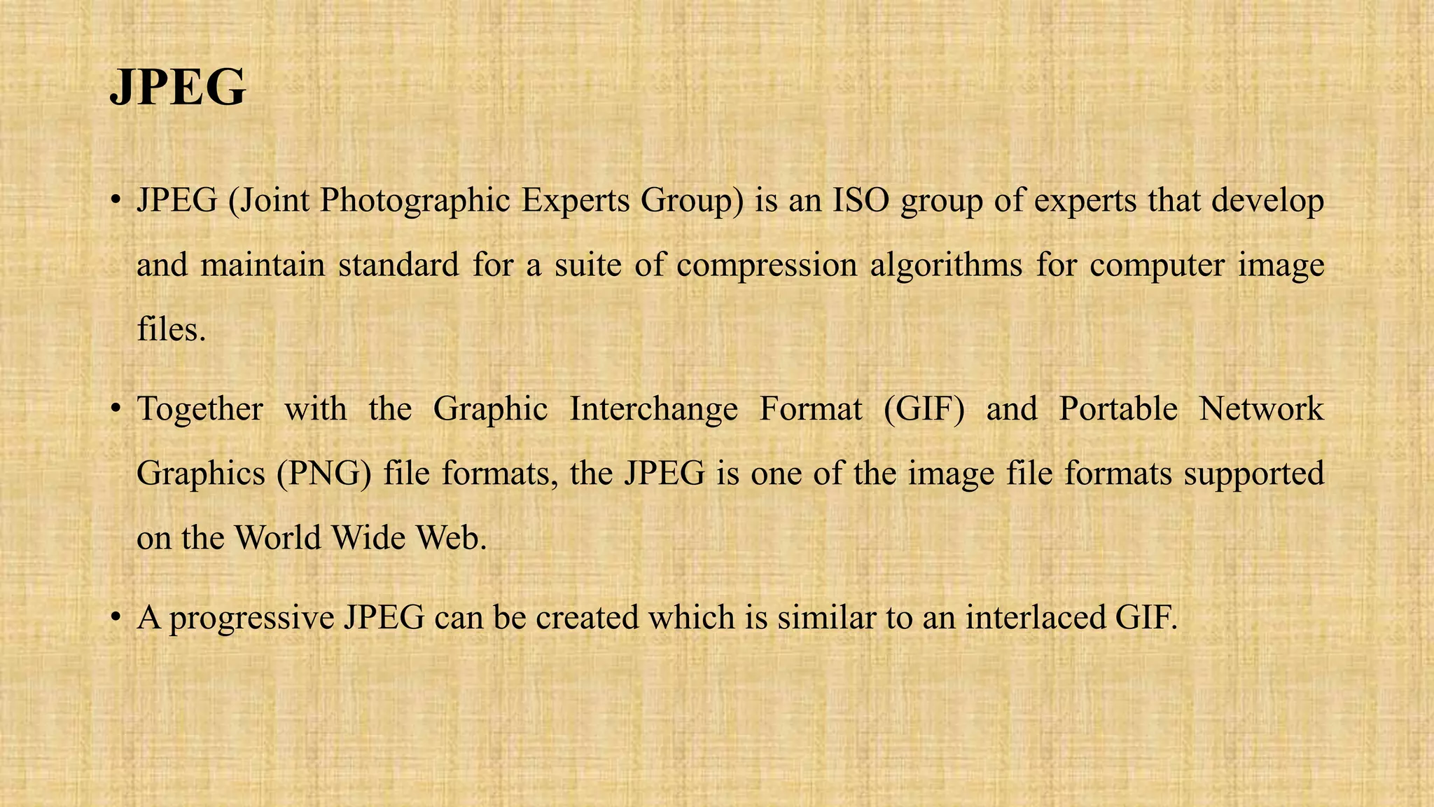 JPEG and MPEG | PPTX