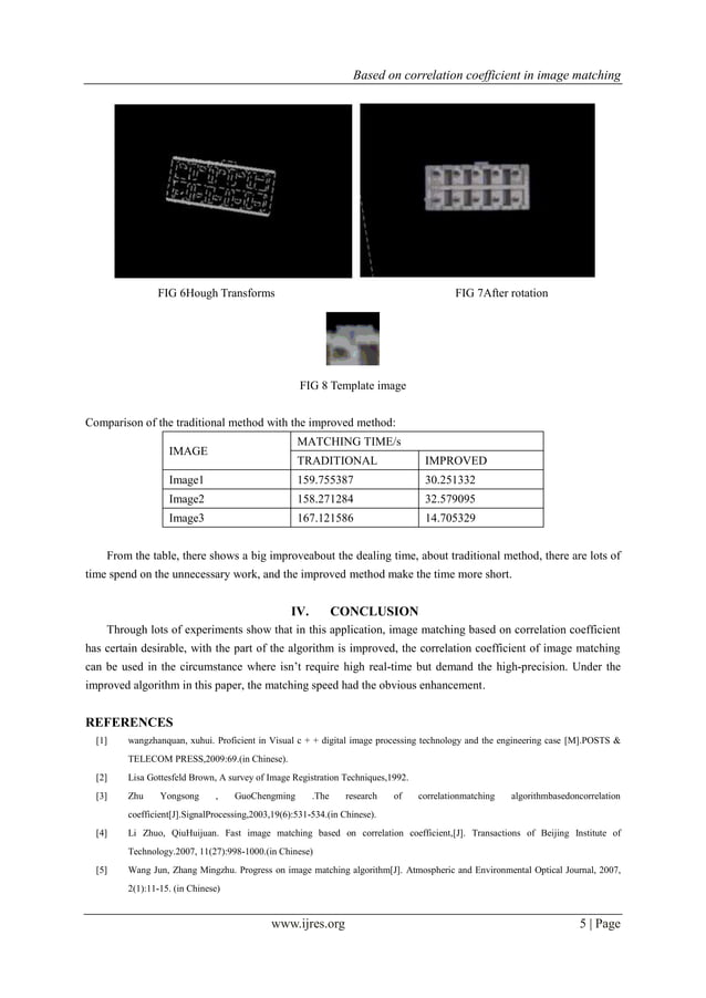 Based On Correlation Coefficient In Image Matching Pdf 0975