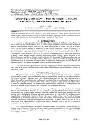 International Journal of Humanities and Social Science Invention ...