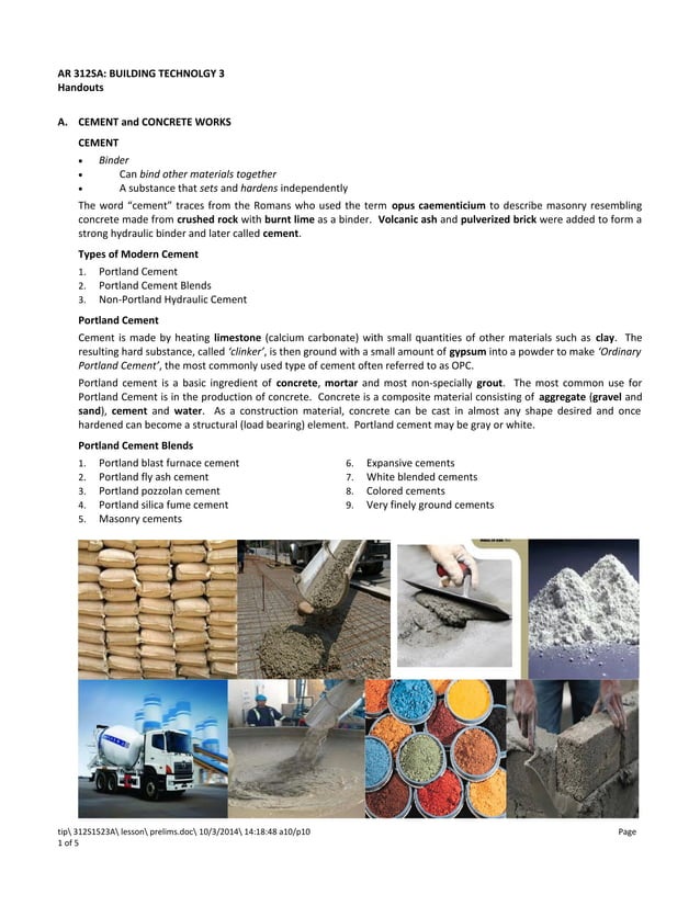 A 312 s1 cement & concrete | PDF