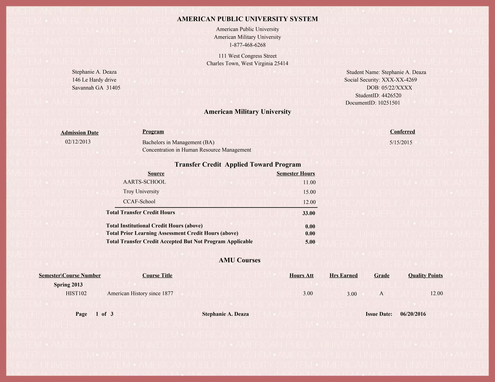 BachelorsGraduateOfficialeTranscript | PDF
