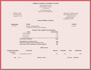 BachelorsGraduateOfficialeTranscript | PDF