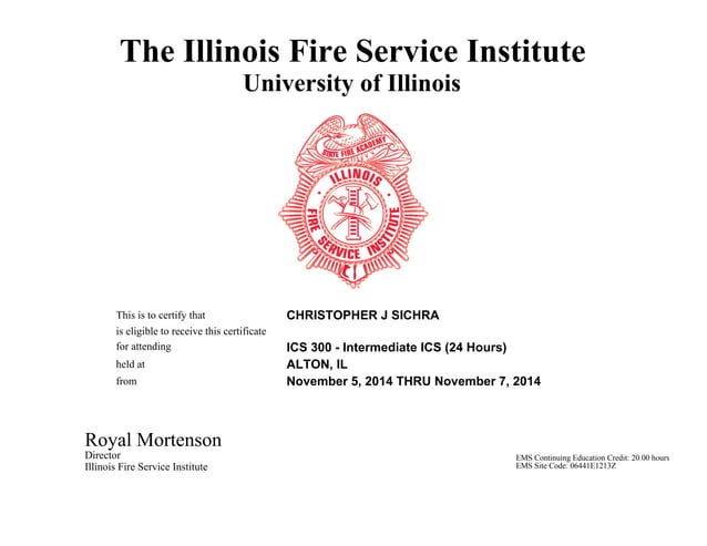 ICS 300 certification | PDF