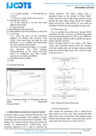 An Energy Efficient Routing Protocol Using NCPR and GNDA Algorithms | PDF