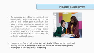 Mussoorie International School | PPTX | Professional School | Postgraduate Education