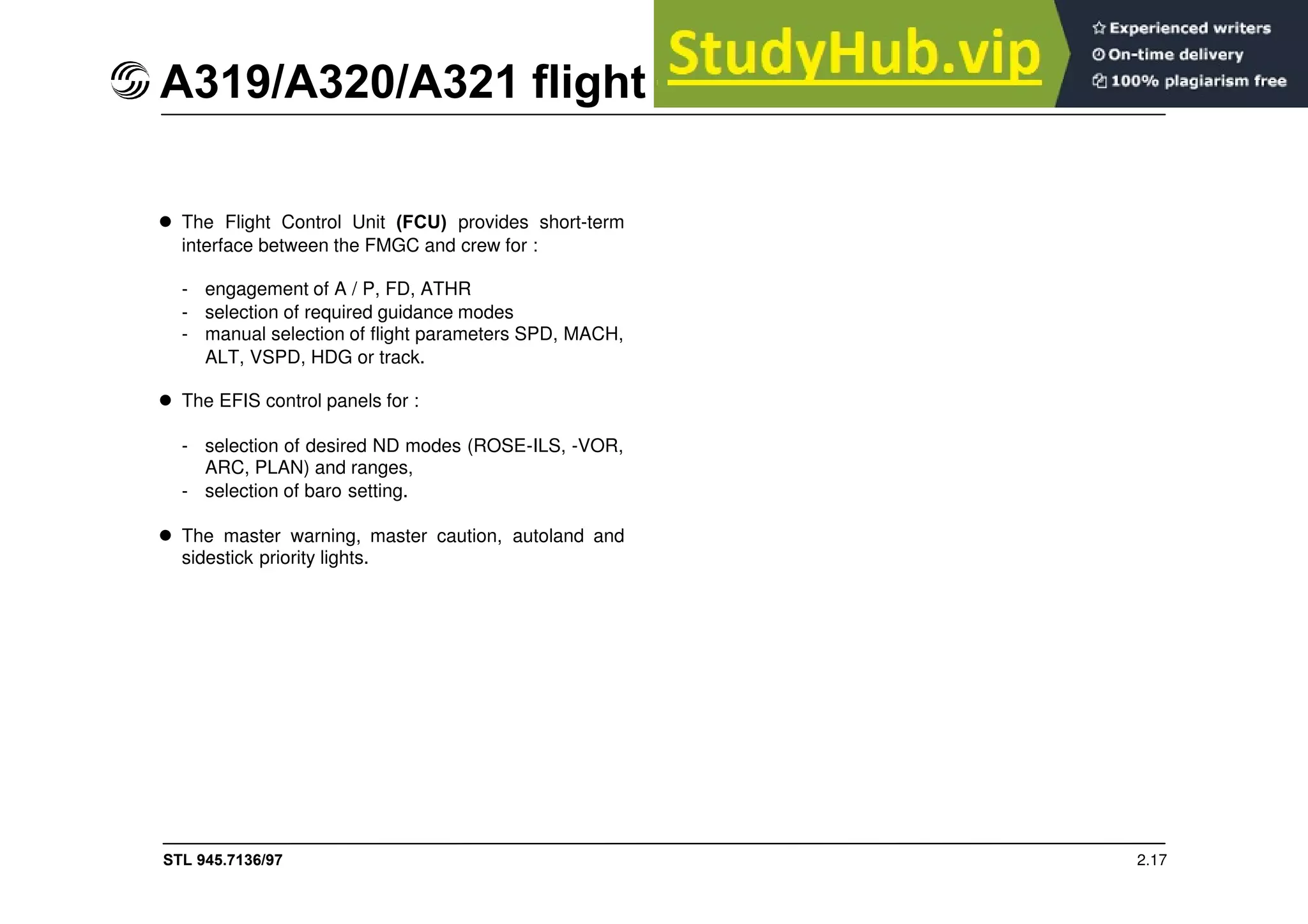 A320 Flight Deck And Systems Briefing For Pilots | PDF