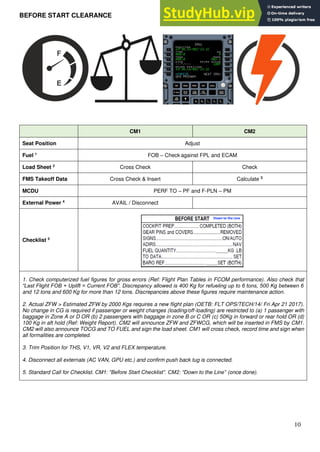 A320 NORMAL PROCEDURES | PDF