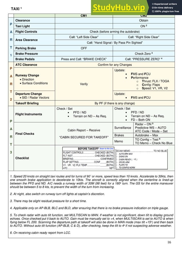 A320 NORMAL PROCEDURES | PDF
