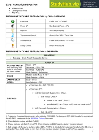 A320 NORMAL PROCEDURES | PDF