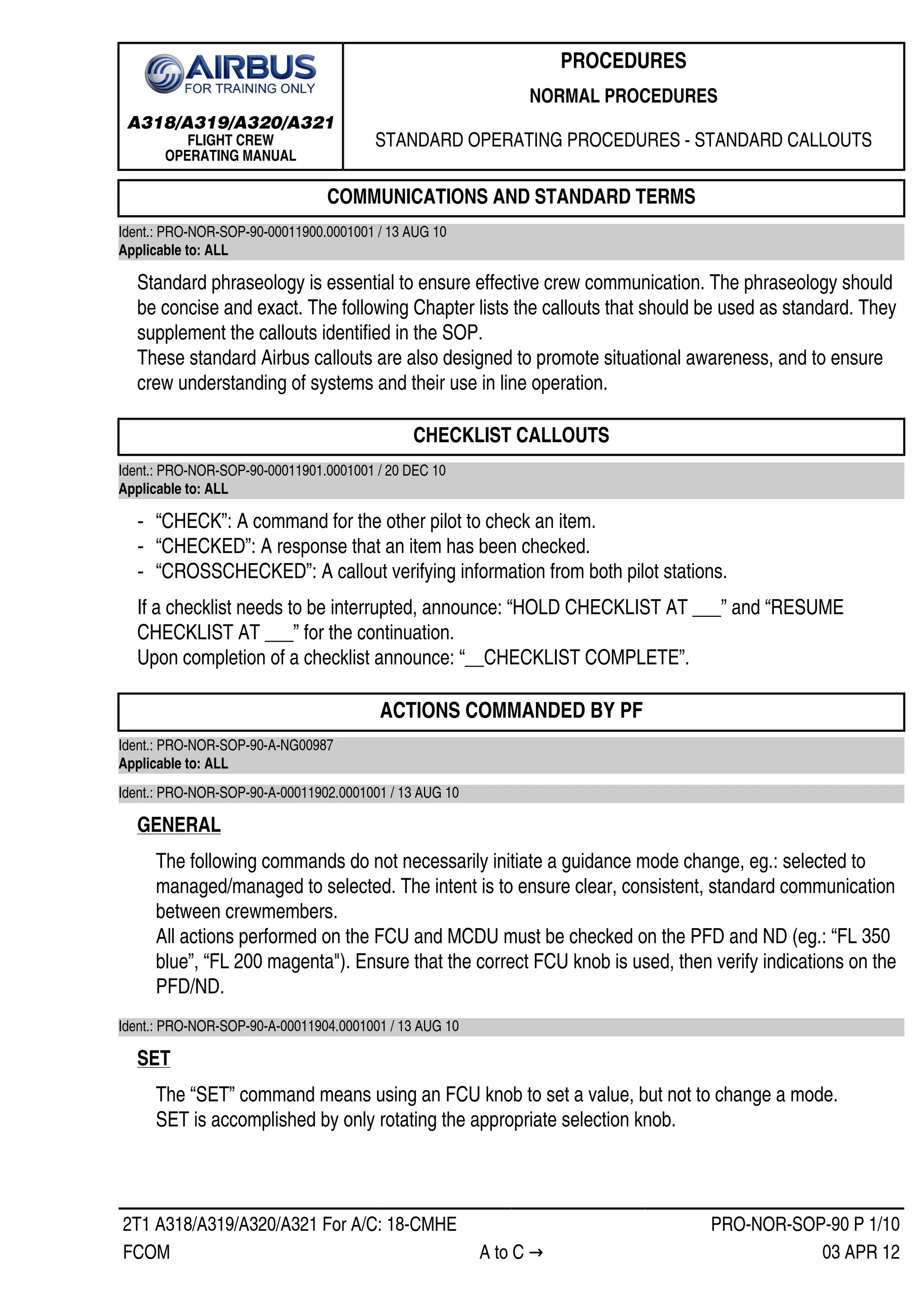 A320 Simulator Training procedure Notes for | PDF