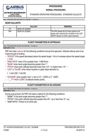 A320 Simulator Training procedure Notes for | PDF