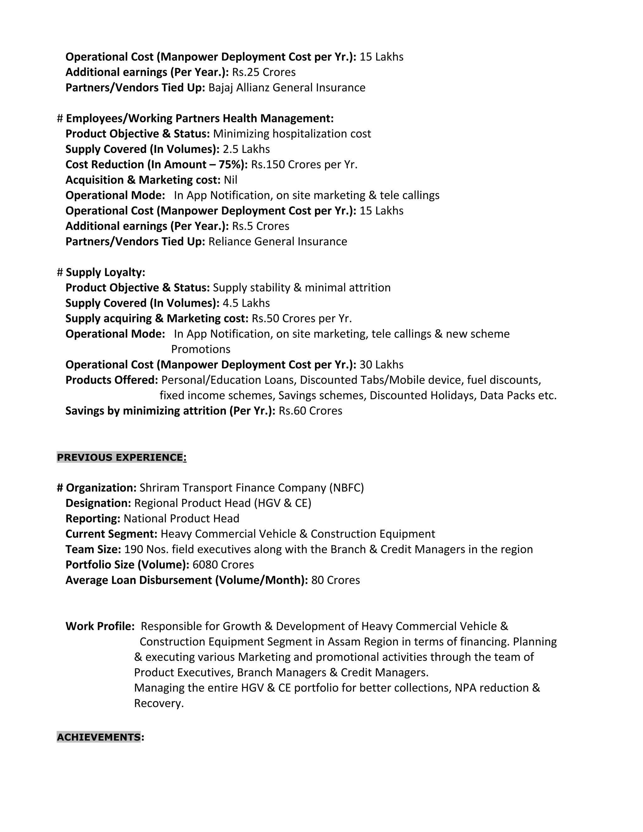 CV - CG-Manager - Strategic Initiatives & Head Alliances (Operations) - V1 | DOC