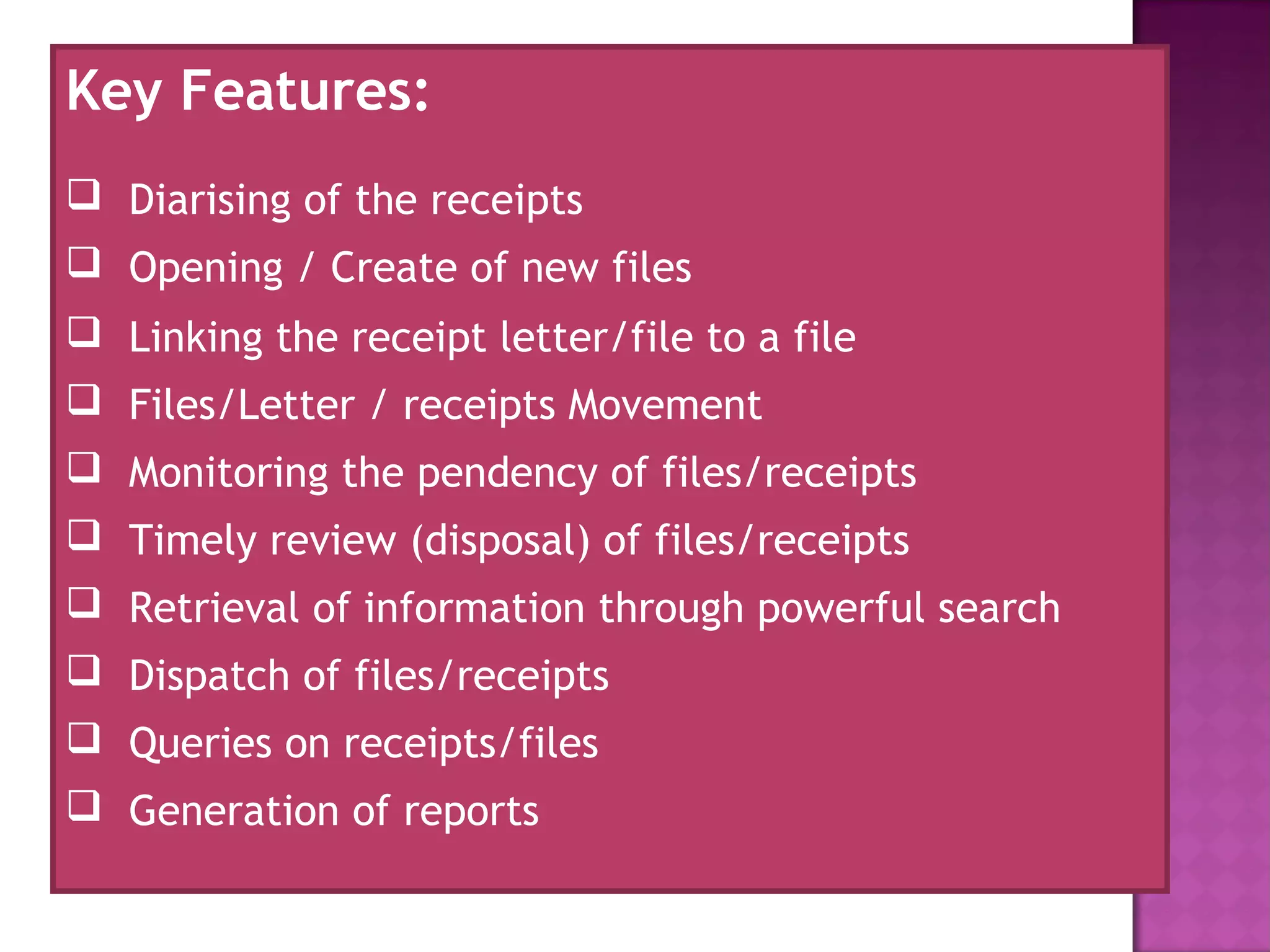 FILE & LETTER TRACKING AND MANAGEMENT SYSTEM | PPT