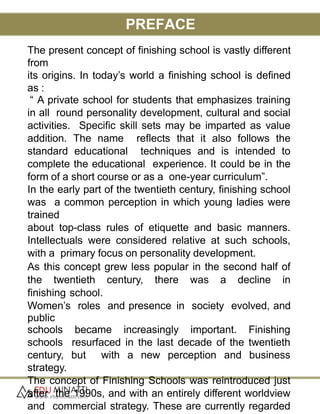 The Finishing School | PPTX