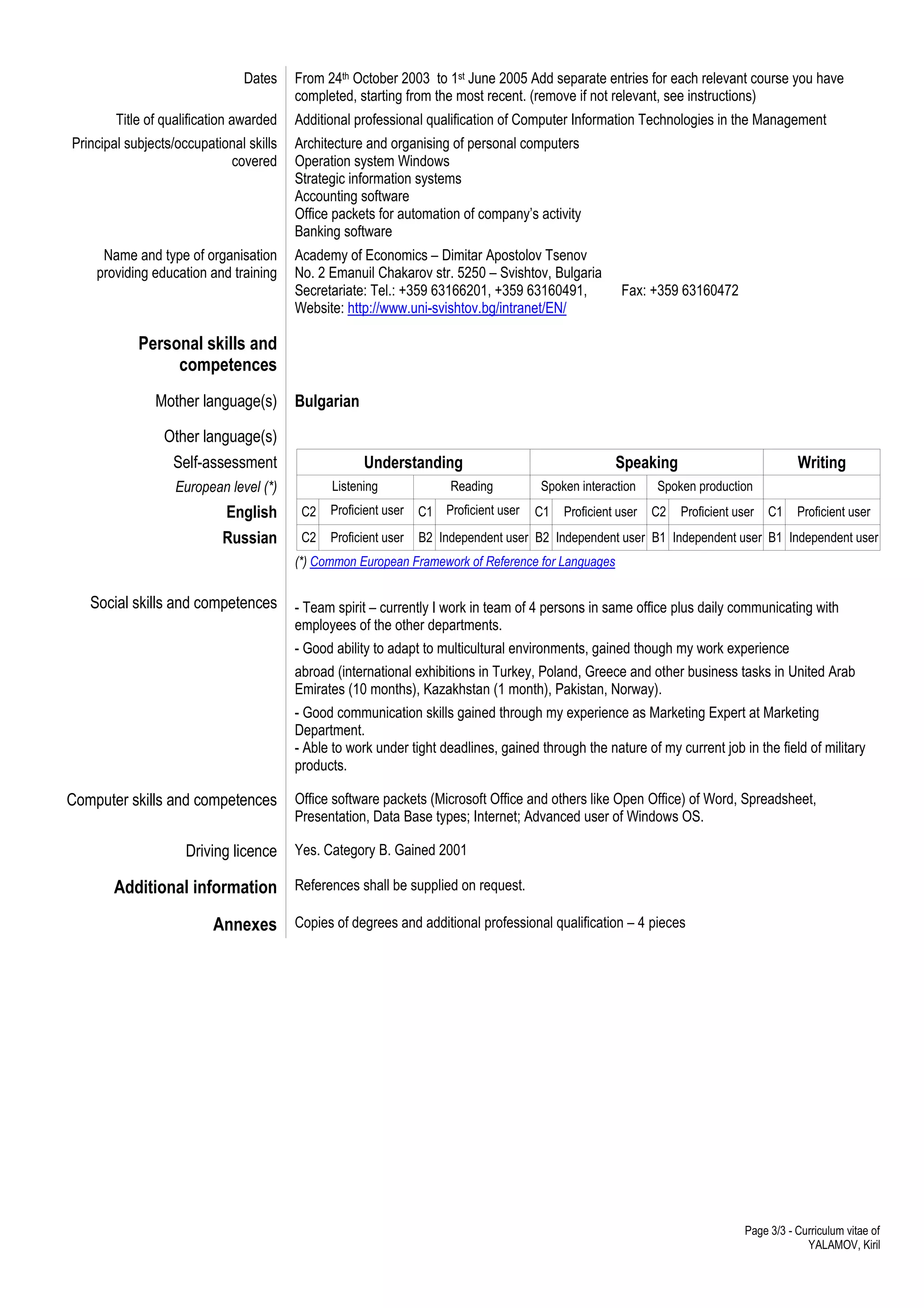 CV_YALAMOV_Kiril | PDF