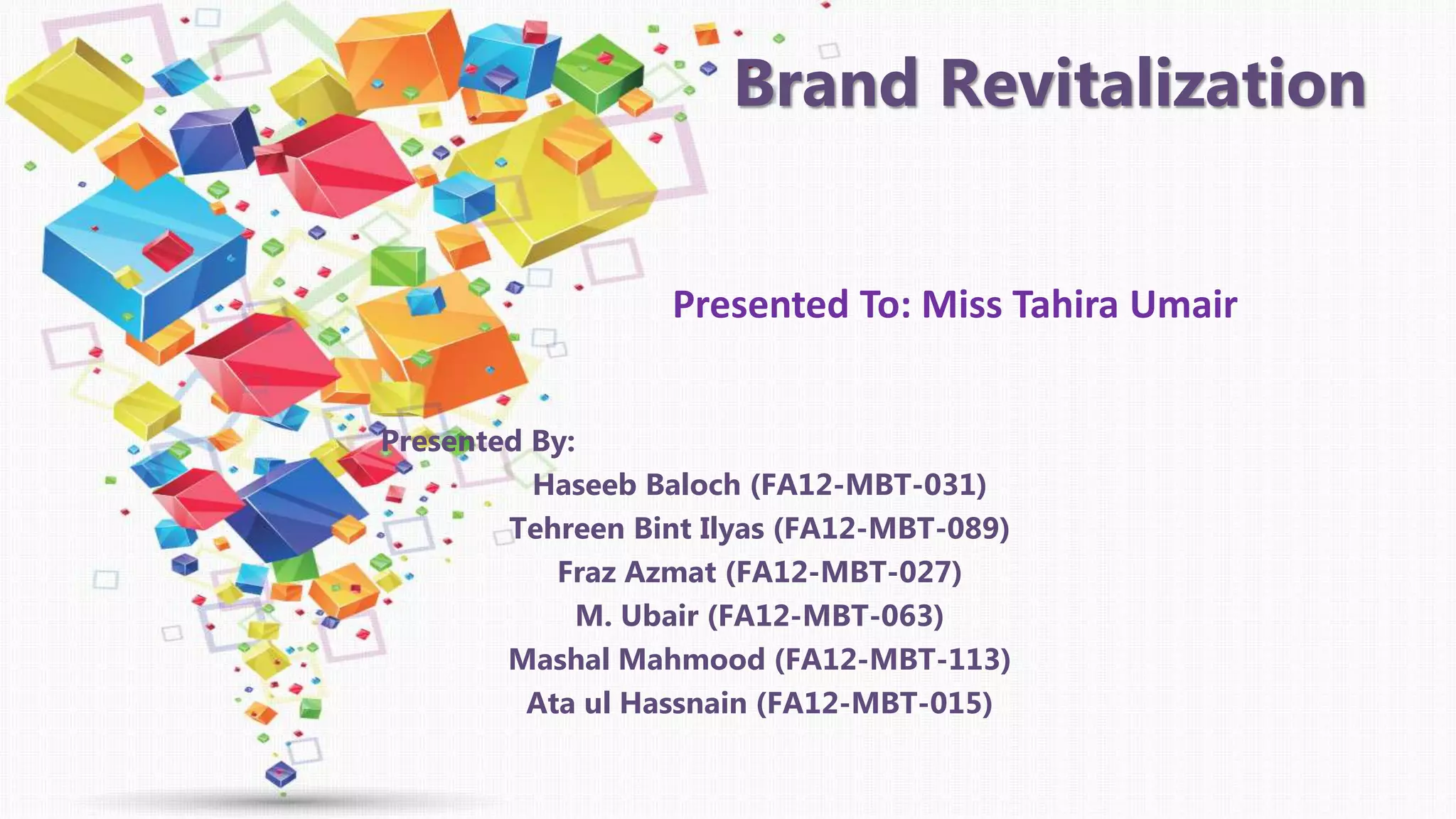 Brand Revitalization | PPTX