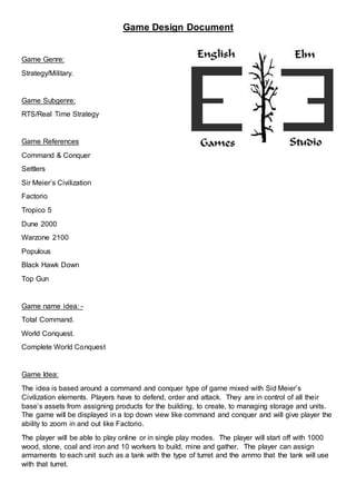 Game Design Document | PDF