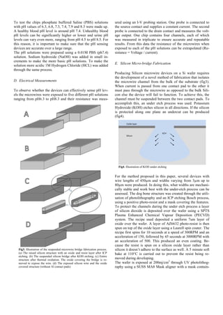 Silicon Microwire and Micro-bridge Development for pH sensing-711382-Alex Adams | PDF